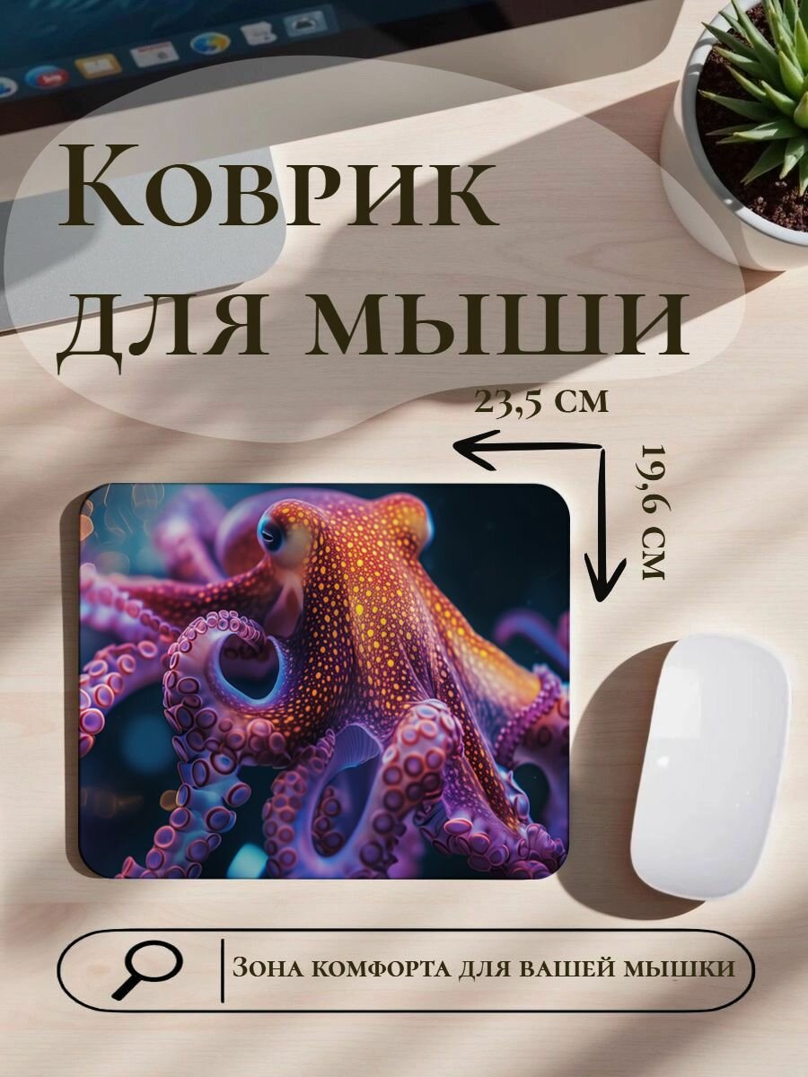 Коврик для мыши осьминог в глубоком море