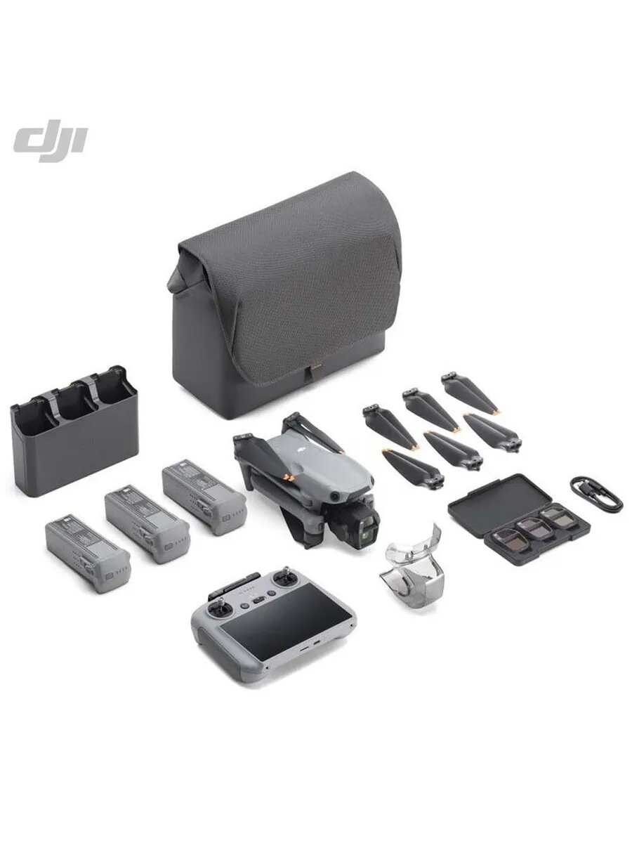 Квадрокоптер DJI Air 3S Fly More Combo (DJI RC 2), 4K, до 45 минут полета (не активированный)