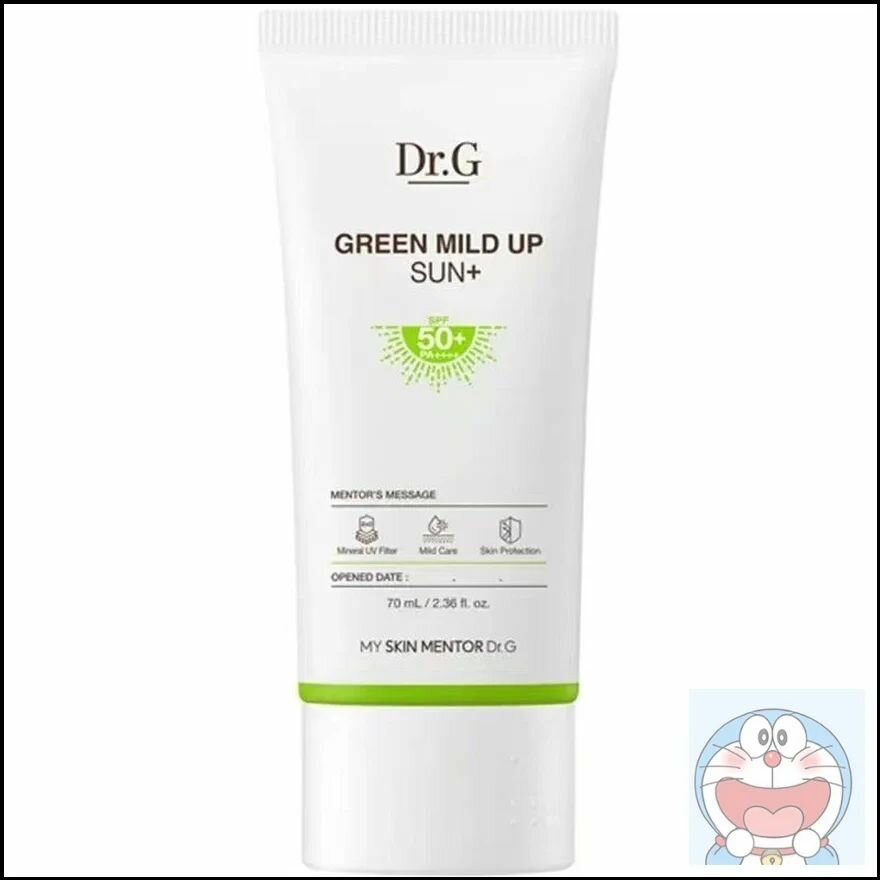 Dr.G Green Mild Up Sun+ Солнцезащитный крем SPF50, 70 мл