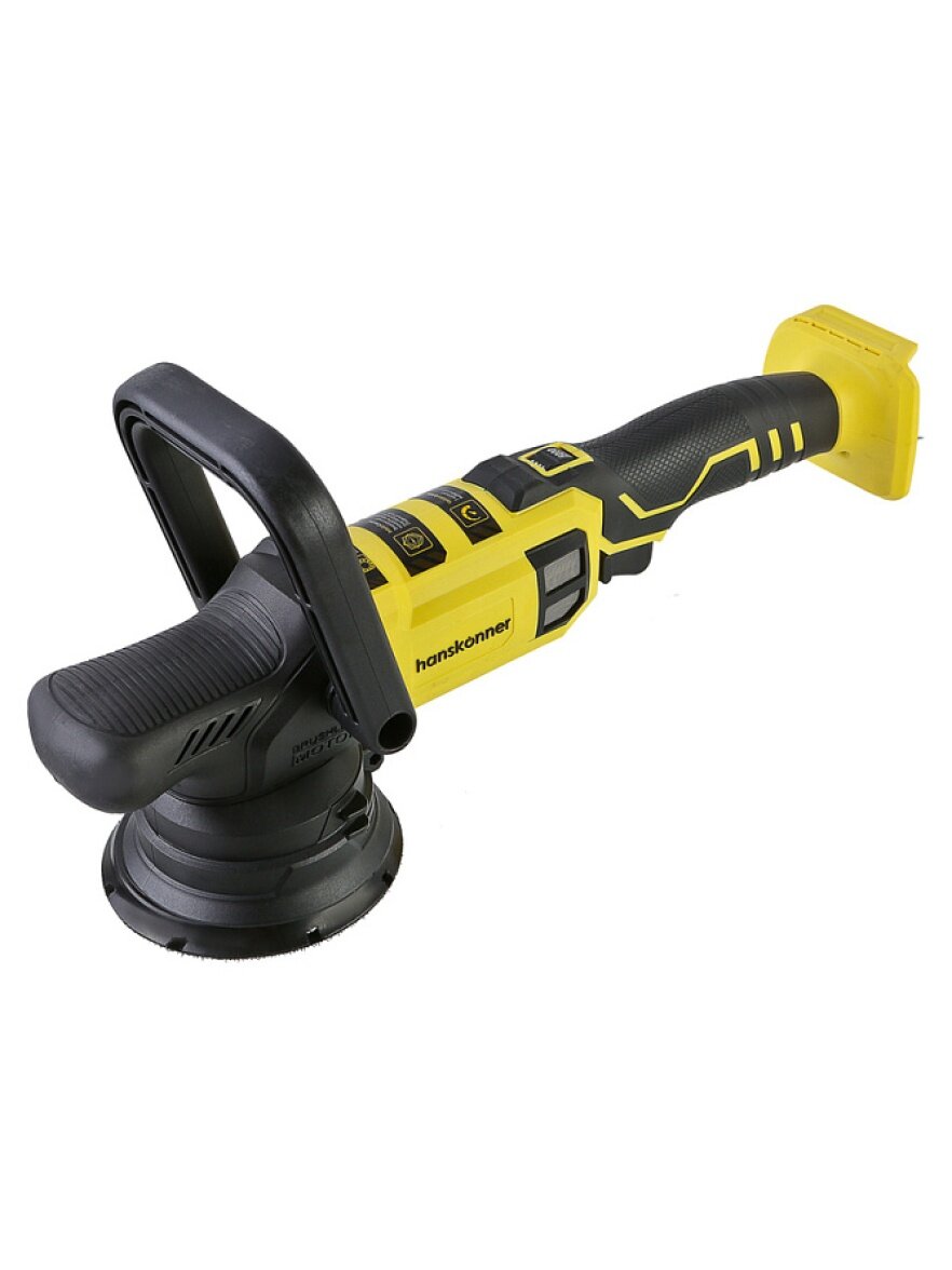 Аккамуляторная полировальная машина Hanskonner HSM18125PRO,18В,125мм,2000-5000, эксц.15мм, 1BS, без АКБ и ЗУ