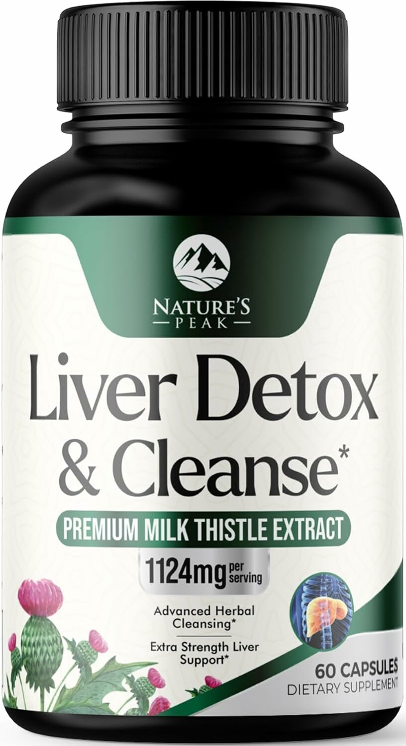 Liver Cleanse Detox & Repair - Расторопша добавка для пищеварения очищение печени детокс печени восстановление печени