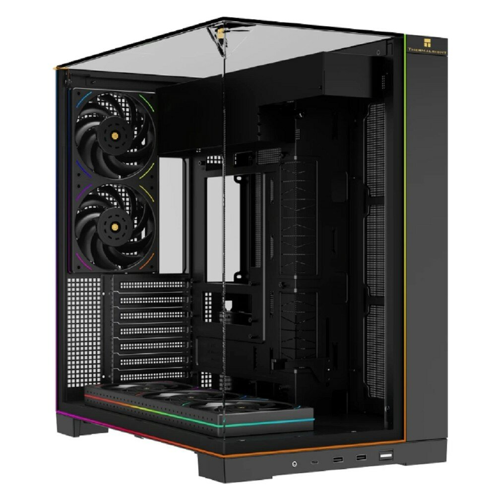 Thermalright Корпуса Корпус TR-A70 ARGB FanUB Black TG TL-UB36R+TL-UB24 PWM Fans ARGB Strip USB TYPE-C ATX TRA70AFUBB