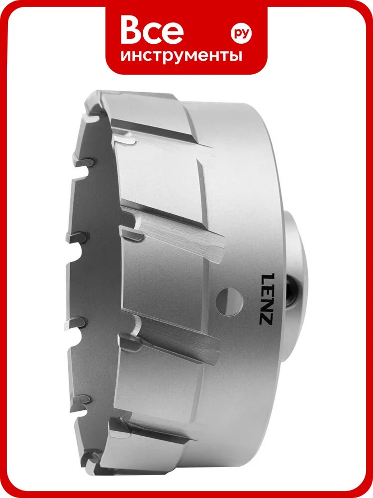 Коронка с твердосплавными напайками LENZ 90x30 мм LZCS-090 R