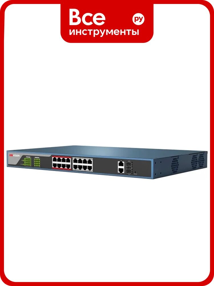 Коммутатор Hikvision Ethernet, PoE DS-3E0318P-E/M B УТ-00017150