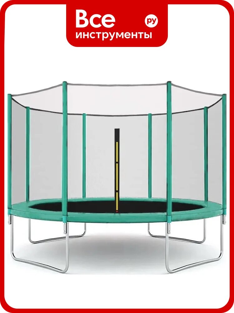 Батут с защитной cеткой Perfetto Sport ACTIVITY 12", диаметр 3.7 м, зелёный СГ000005502, чувство