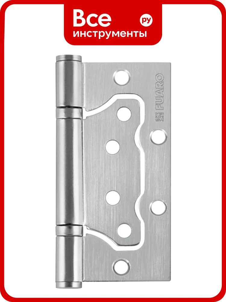 Универсальная петля без врезки FUARO IN4500W-BL SC (500-2BB/BL 100x2,5) матовый хром, блистер 31057