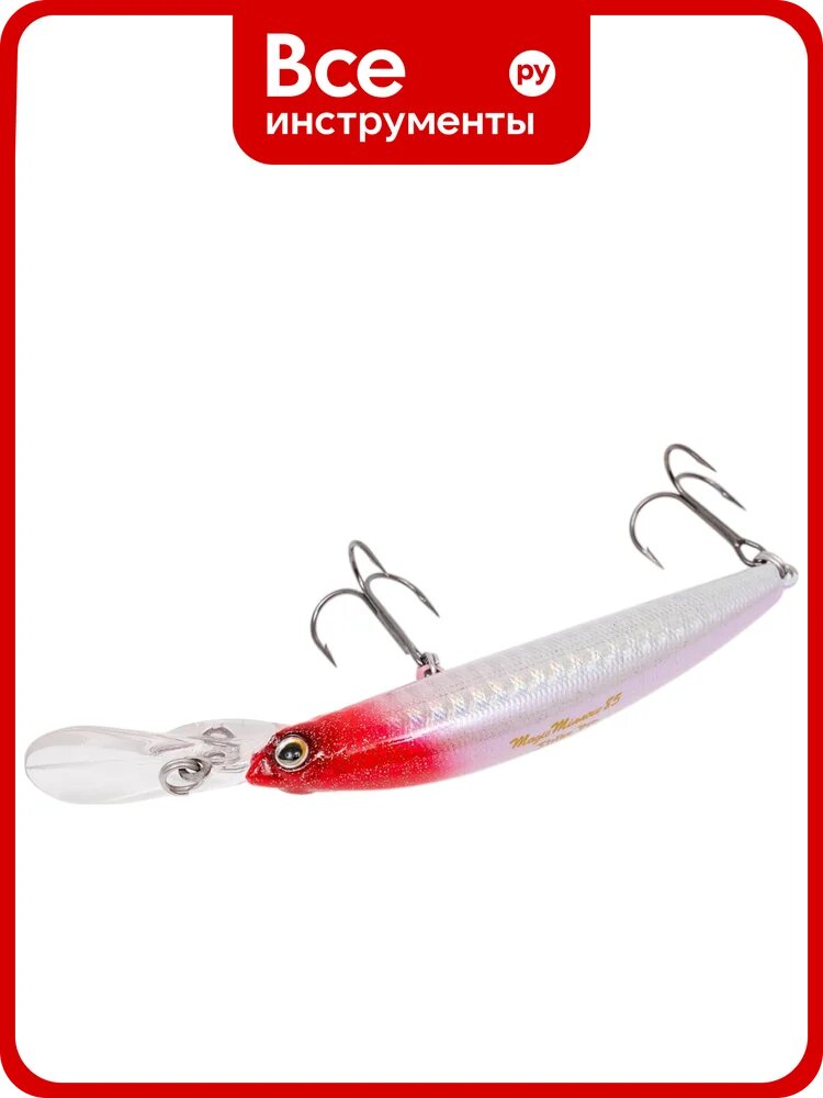 Воблер Strike Pro Magic Minnow 85 цвет: 022PPP-713 Redhead Silver EG-068F#022PPP-713