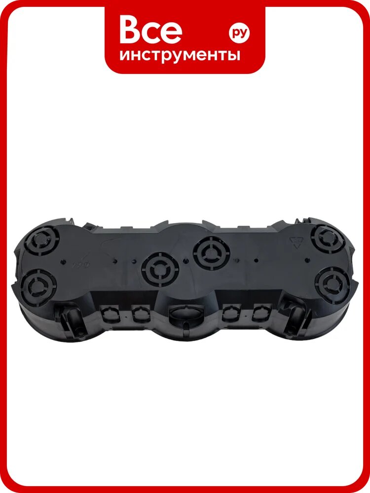 Установочная коробка IEK КМ40009 3х местная для твердых стен 212х70х45 с саморезами