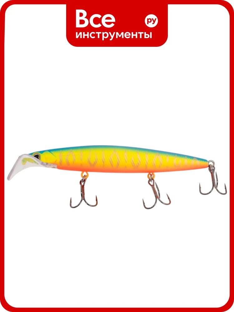 Воблер Strike Pro Scooter Minnow 110F цвет: A252S Bullfinch Mat Tiger EG-186F#A252S