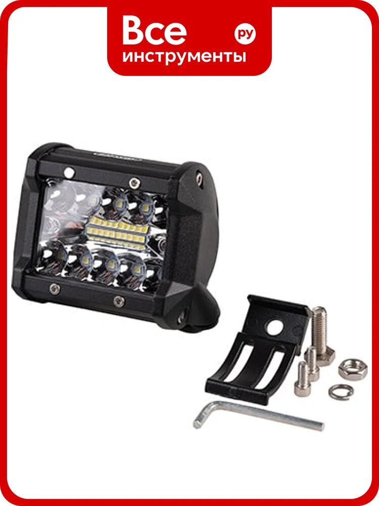 Светодиодная фара SKYWAY OFF ROAD 96х80х60мм 60W 6000К, 20 диодов S07201062, металлический корпус, защита IP68 класса