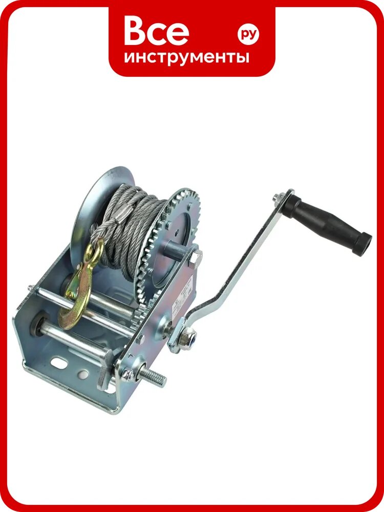 Лебедка Shtapler FD-2500, ручная, шестеренчатая, трос 10 м, 1130 кг