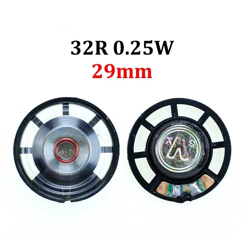 Динамик 29 мм 32R 0.25W