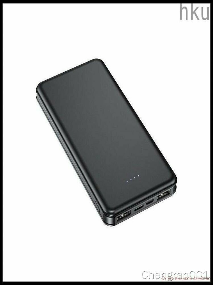 Портативный аккумулятор HOCO J100 10000 мАч, черный - power bank с 4 LED индикаторами и 3 USB-порта