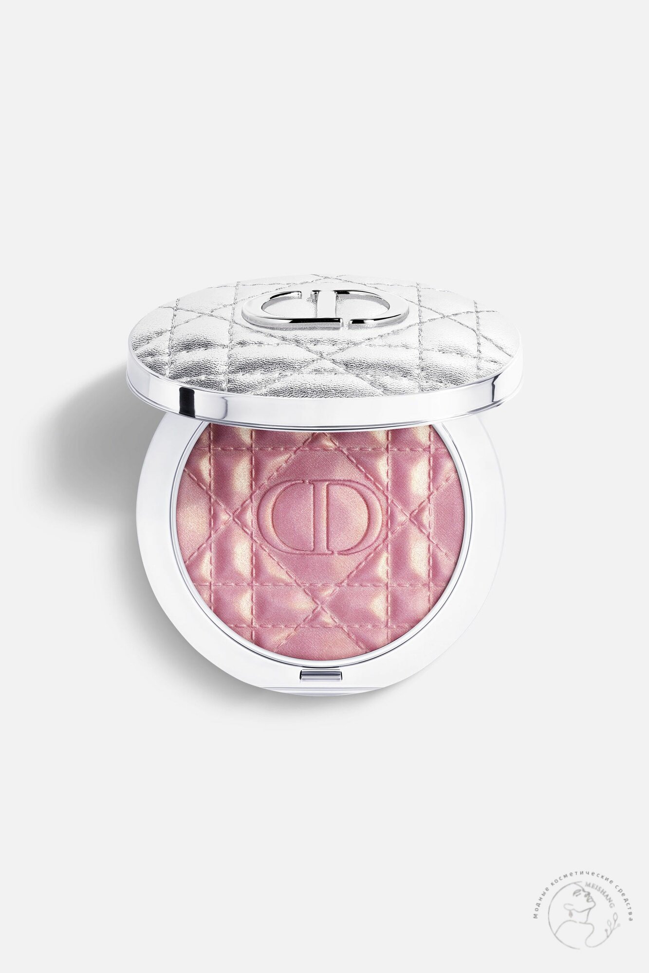 Хайлайтер на лице Dior Forever Glow Luminizer 6g 04 Pink Strobe розовый строб хайлайтер для лица