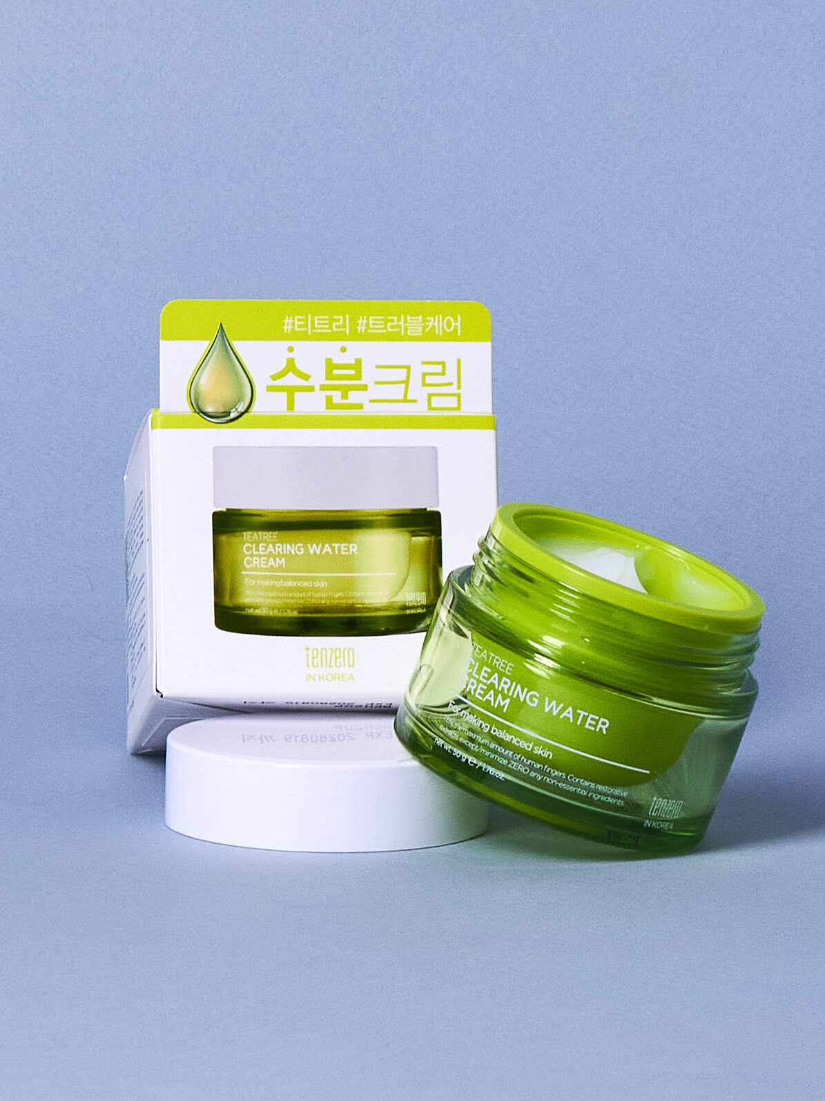 TENZERO Крем для лица с экстрактом чайного дерева для проблемной кожи 50г Teatree Clearing Water Cream
