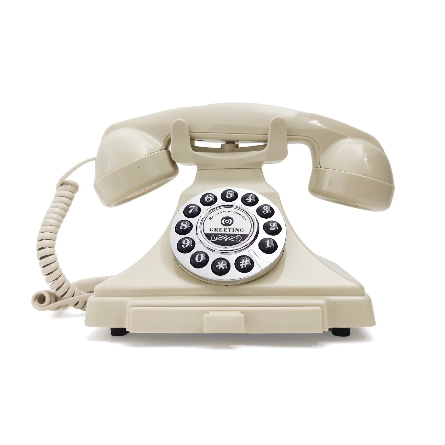 Аудиотелефон audiolibro 1930S Beige telephone