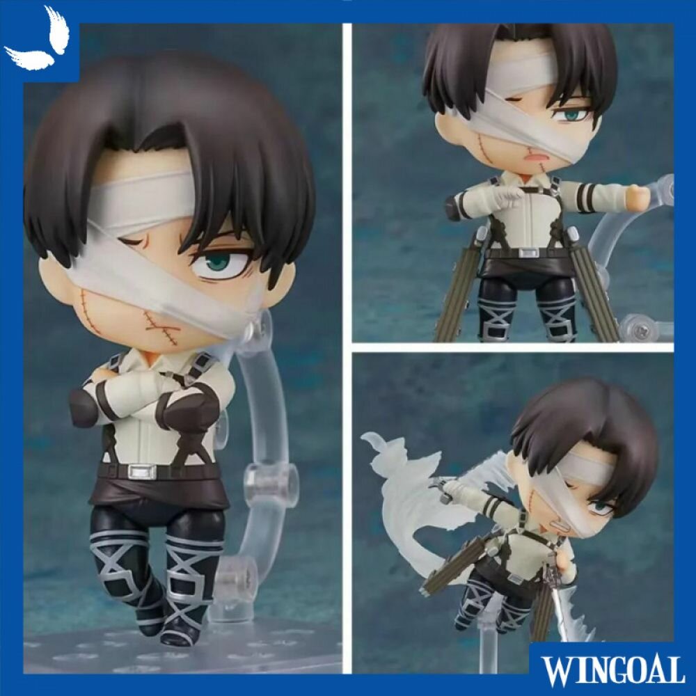 Фигурка нендороид атака титанов финальный сезон леви Акkерман / Attack on Titan Levi Ackerman Подарки для болельщиков (10 см)