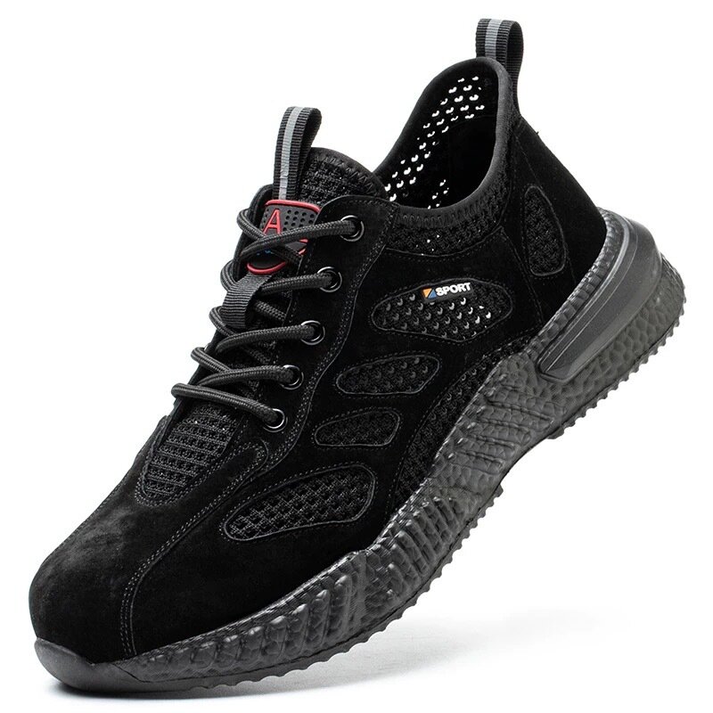 JYL Сникерсы мужские Лето Ходьба Легкость Дышащая сетка/1706 black