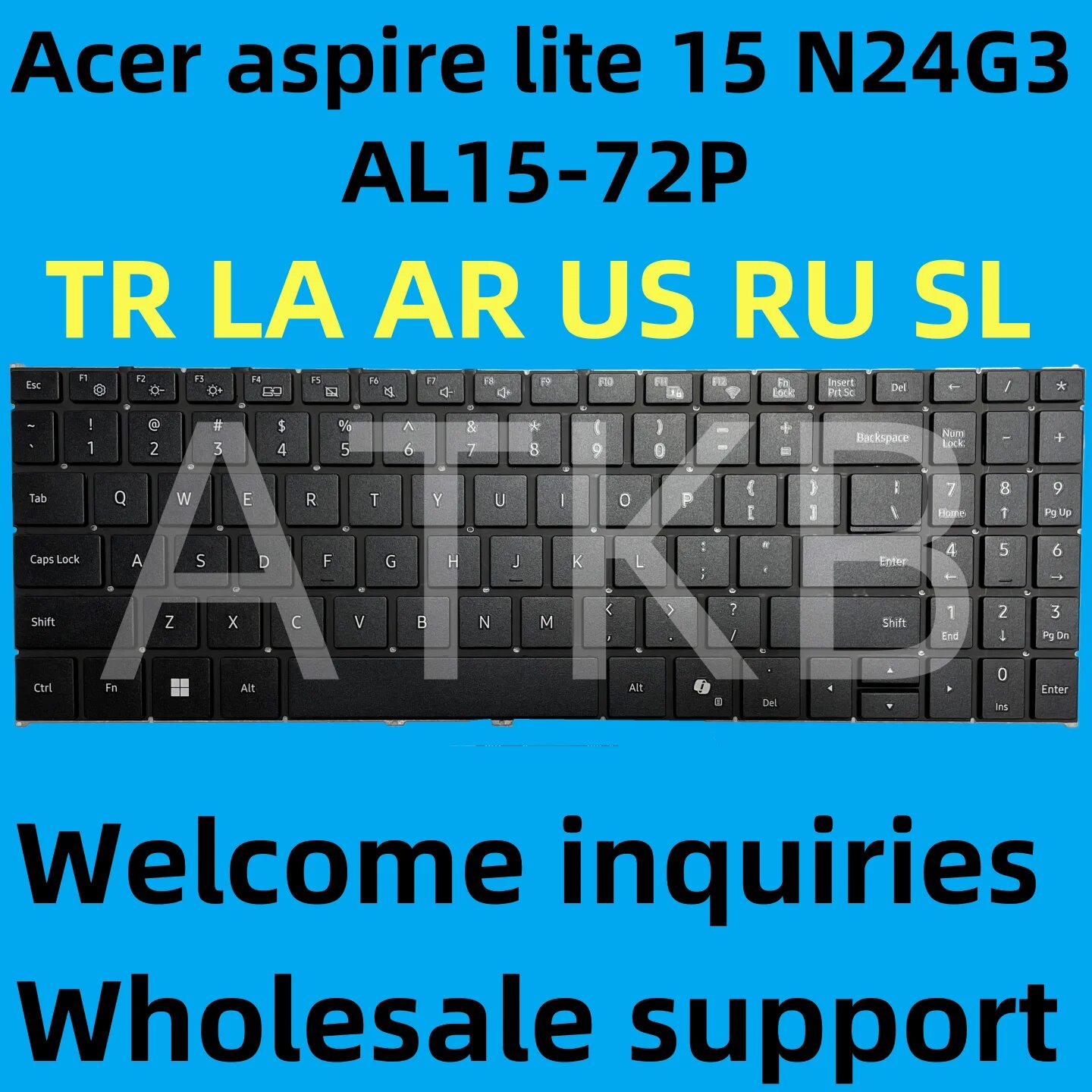 Клавиатура для ноутбука Aspire Lite 15 N24G3 RU