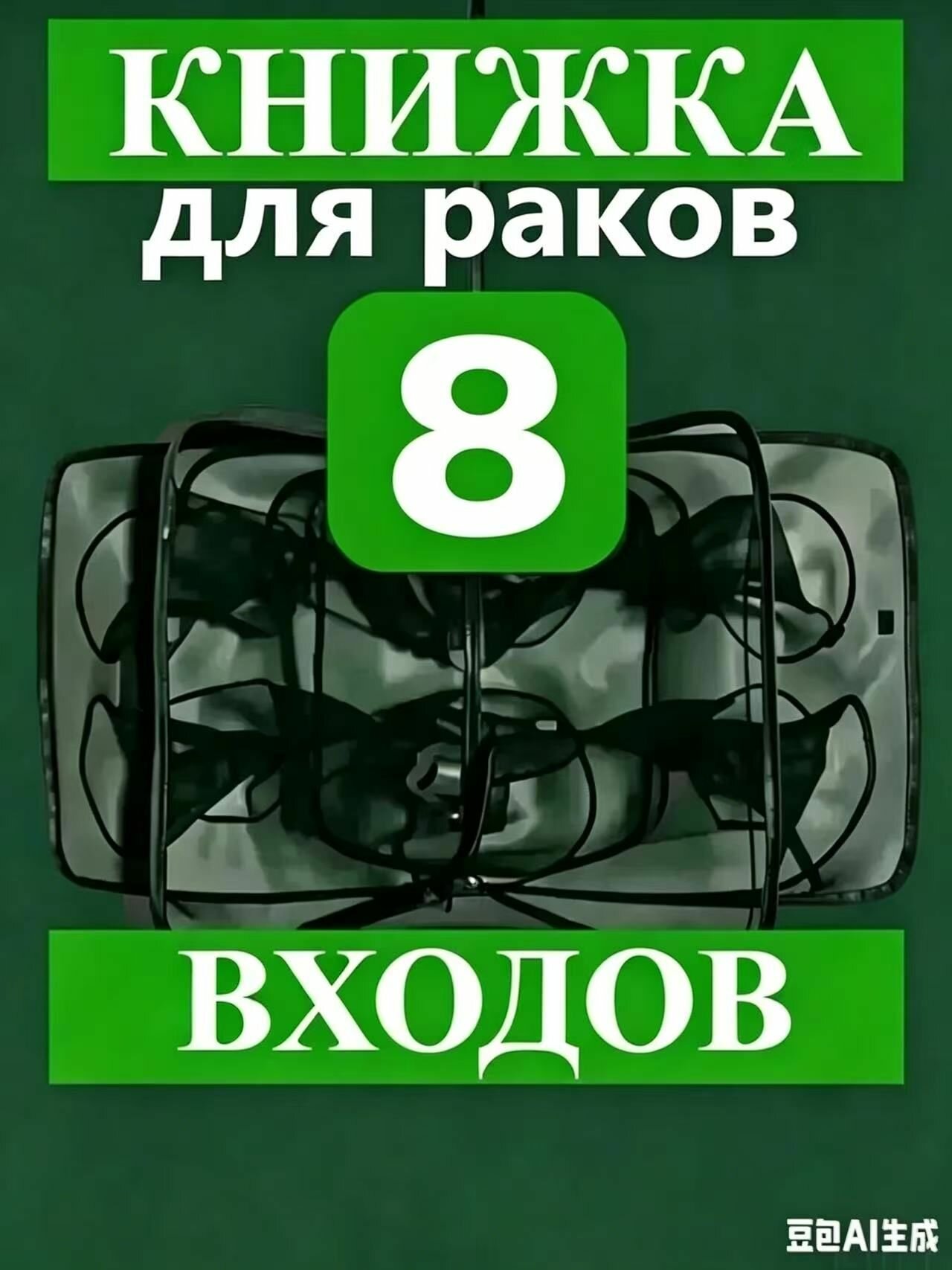 Книжка рыболовная рак удочка 8вх