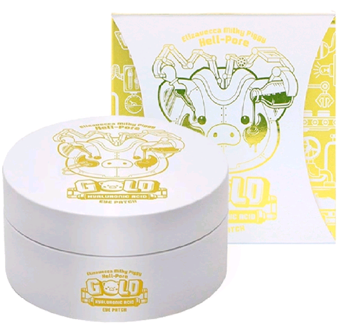 Elizavecca Milky Piggy - Hell - Pore - Gold Hyaluronic Acid Eye Patch Патчи для глаз гидрогелевые с "гиалуроновой кислотой и Золотом" 90 г.