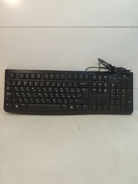 Клавиатура Logitech K120 черный USB pn:820-004518