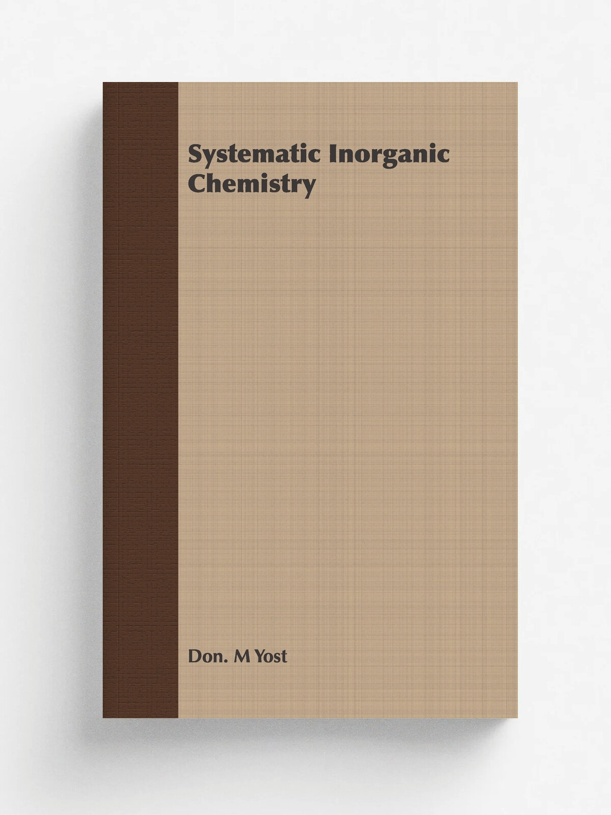 Systematic Inorganic Chemistry