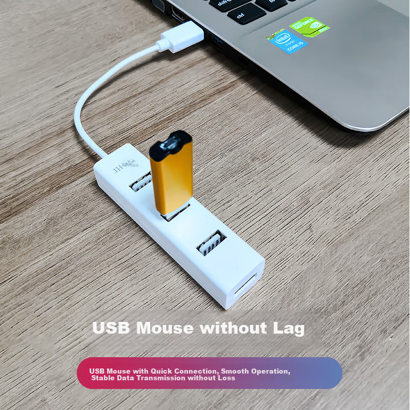 Jinghua JH USB 2.0 4-портовый концентратор расширительный кабель белый 0.2м высокоскоростной настольный док для