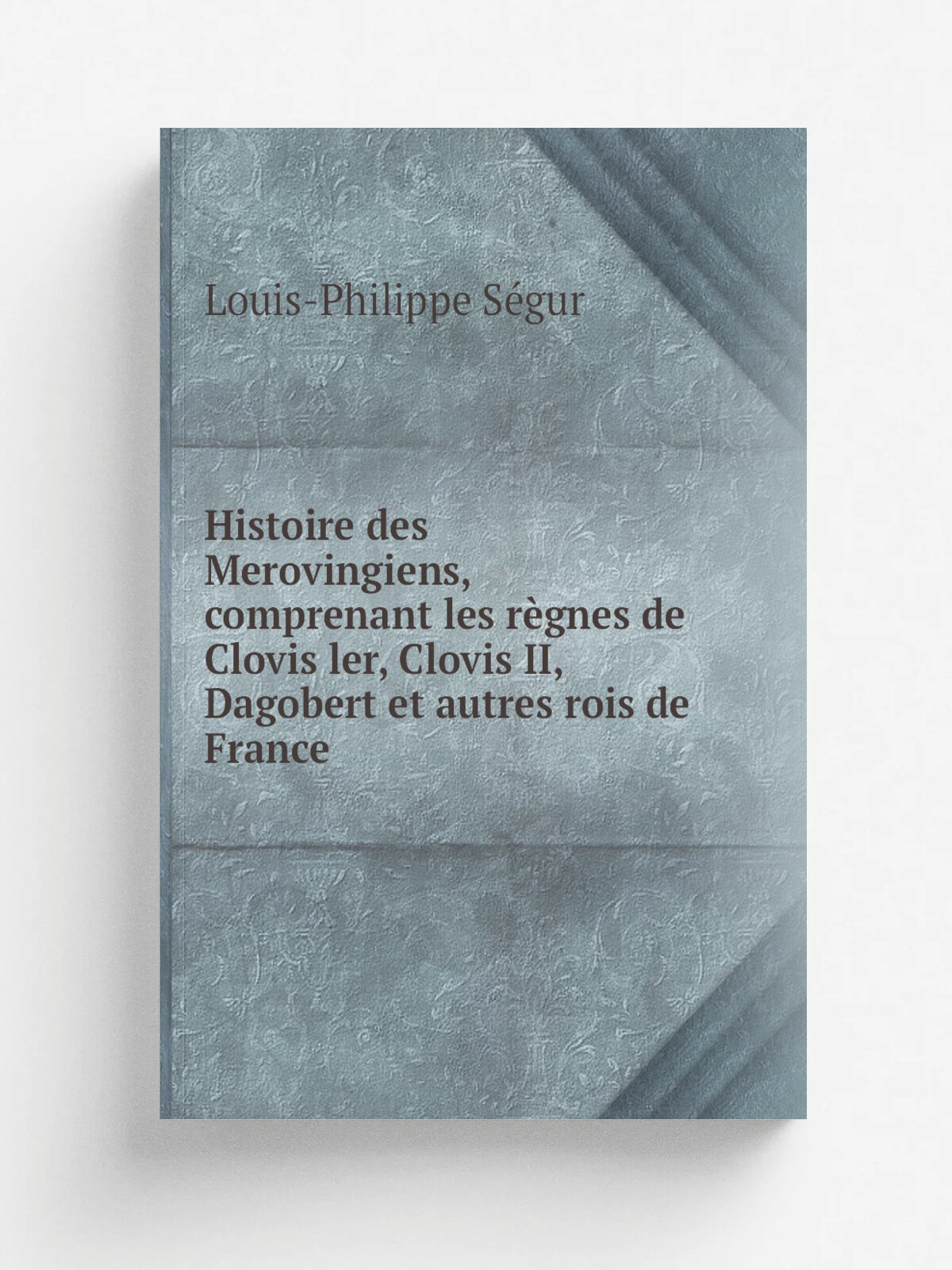 Histoire des Merovingiens, comprenant les r.gnes de Clovis ler, Clovis II, Dagobert et autres rois de France