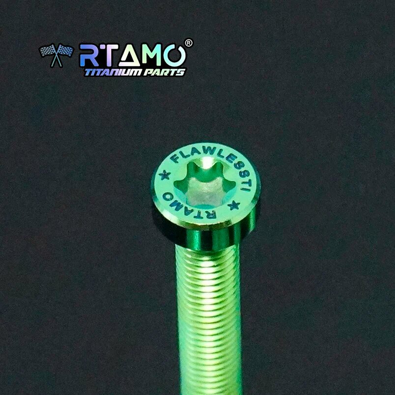RTAMO Болт из титанового сплава Gr5 M6x12/15/20/25/30/35/40/45 мм для модифицированного винта для мотоцикла и велосипеда