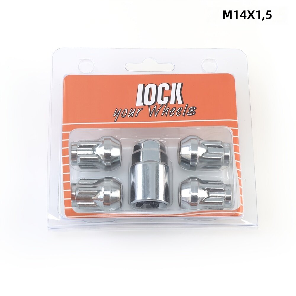 Противоугонные колесные гайки M14x1.5, спортивные, 3 варианта дизайна