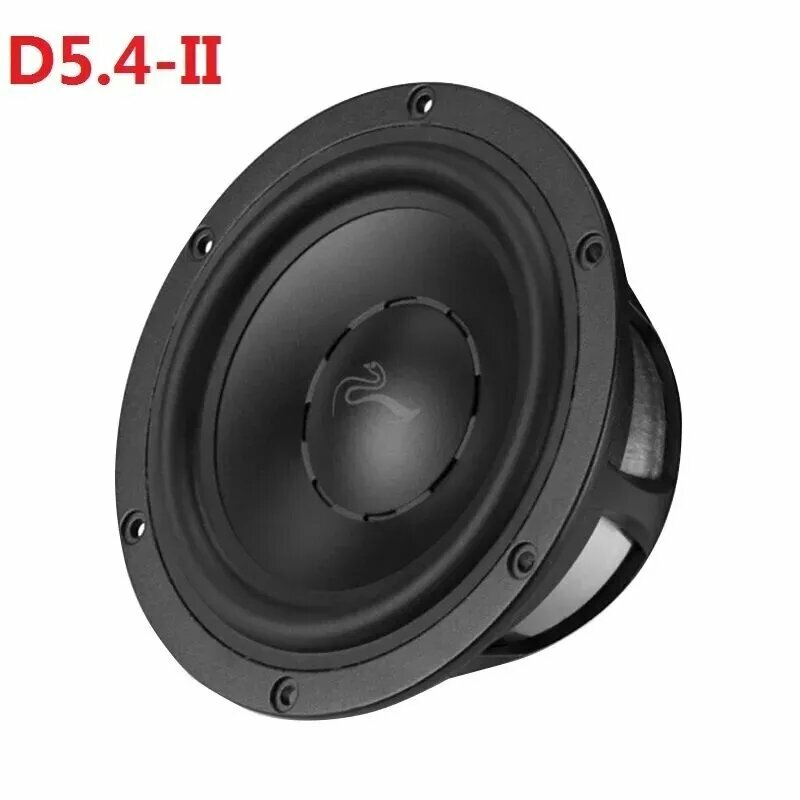 5,25-дюймовый среднечастотный динамик HiVi D5.4-II, корпус из литого алюминия, 4 Ом/80 Вт, диаметр 145 мм