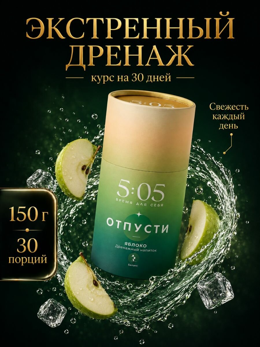 Дренажный напиток для похудения от отеков. детокс, 30 порций