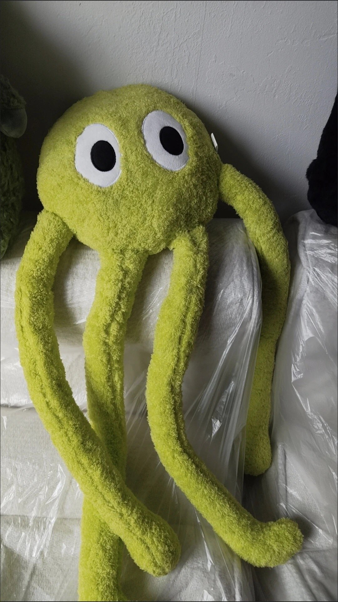 Кукольная подушка Осьминог, с длинными ногами, мягкая, съемная, green, 90х25 см