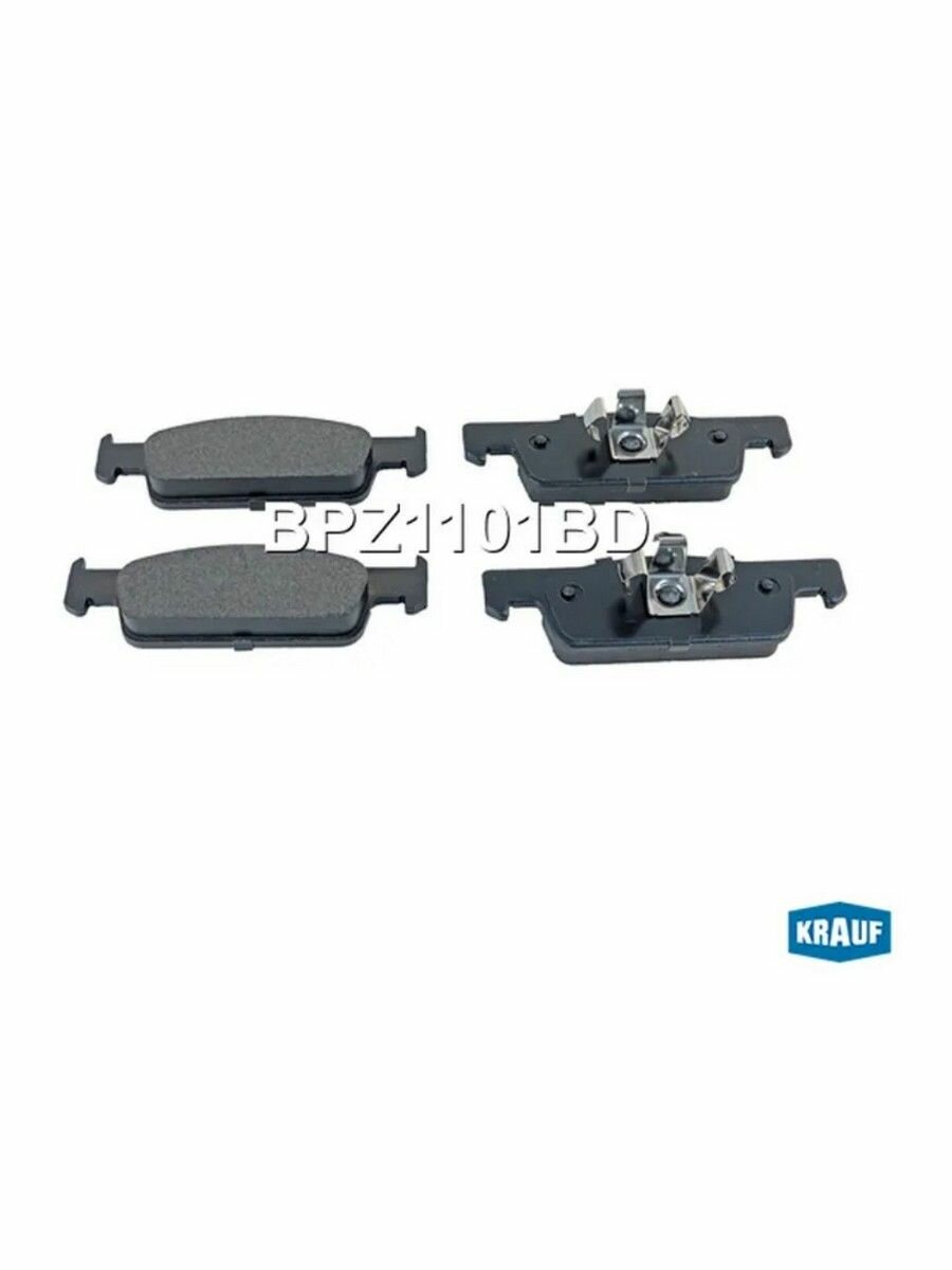 Колодки тормозные дисковые передние для а/м RENAULT Clio, Logan / Рено Клио, Логан, KRAUF BPZ1101BD