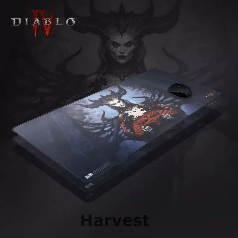 Коврик для мыши Blizzard черного цвета размером 40 на 90 см с нескользящей поверхностью для компьютера