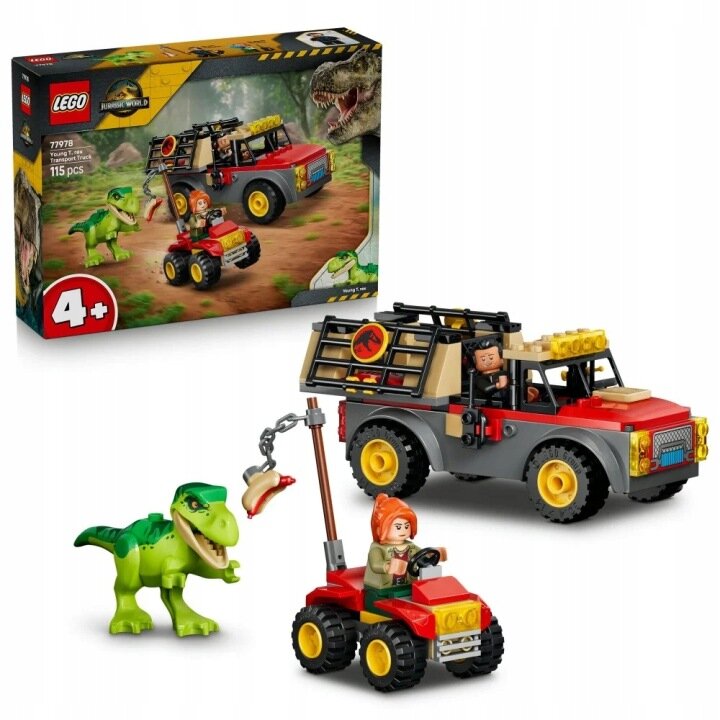 Конструктор LEGO Jurassic World - Грузовик для перевозки тираннозавра, 115 эл. - Лего Мир Юрского периода 77978