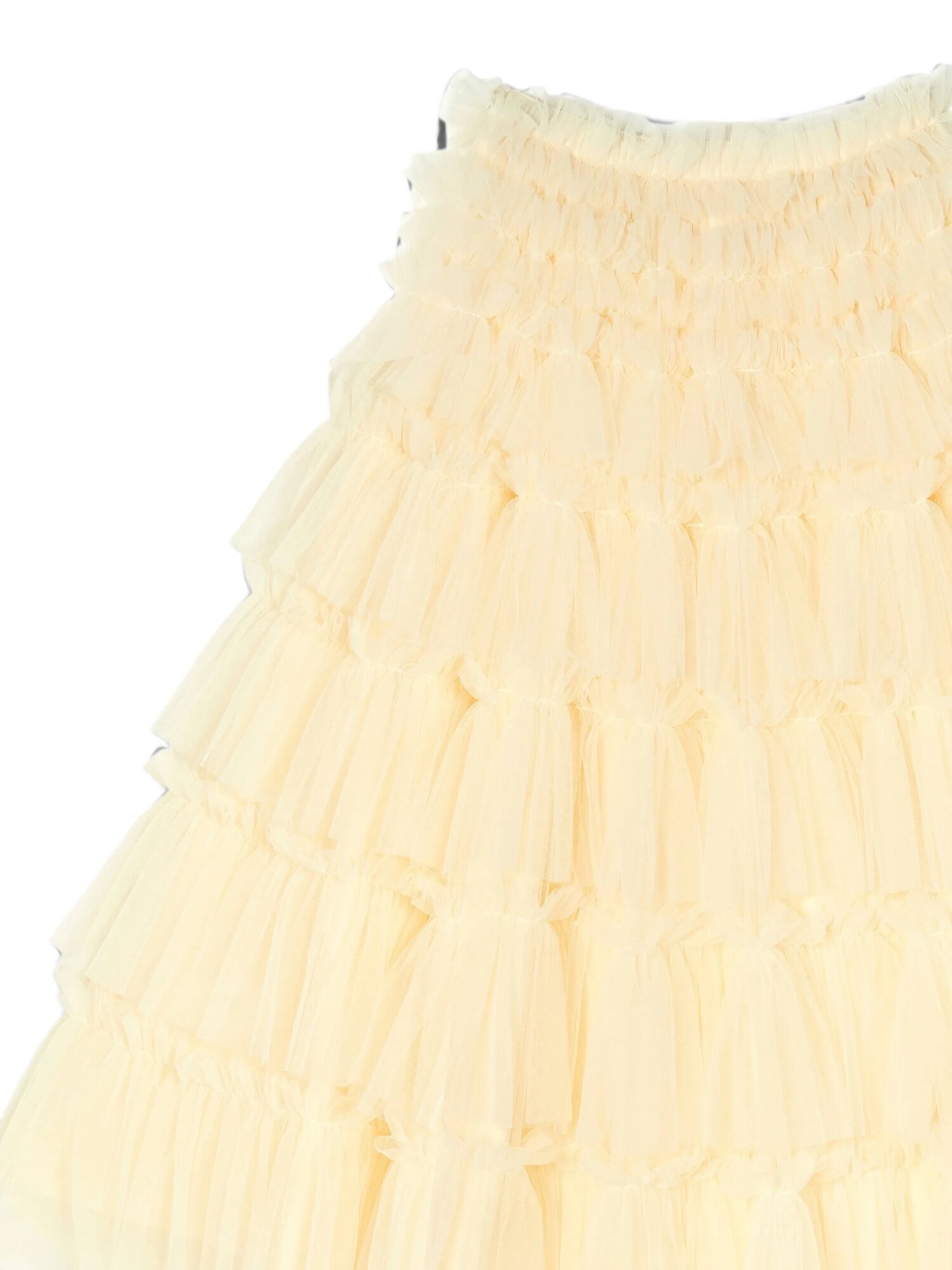 Юбка Tutu du Monde Tiered ruffled skirt, размер 104-110, светло-желтый — фото 1