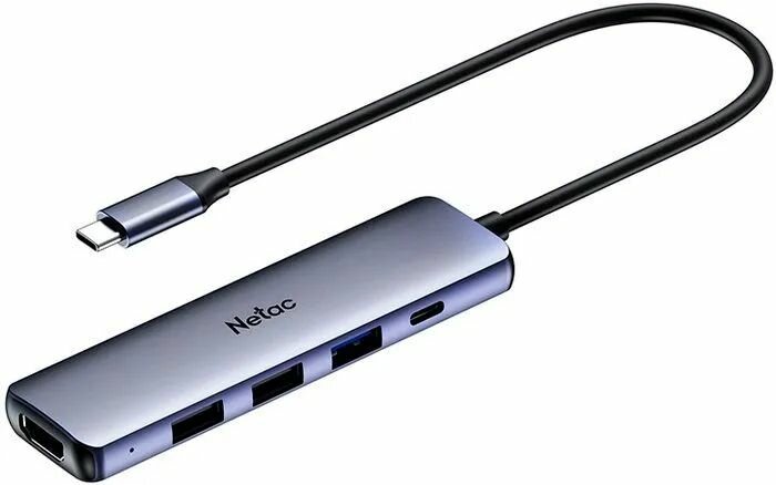 USB-концентратор Netac Hub WF13 (NT08WF13-30GR/WF13GYCN)