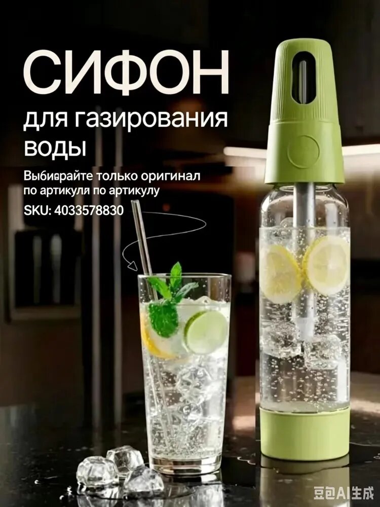 Сифон для газирования, 1.2 л, 1 шт