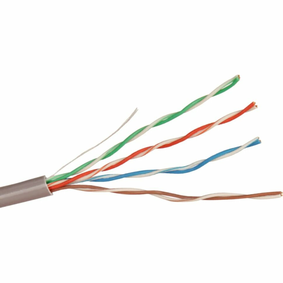 Кабель ExeGate UTP4-C5e-CU-S26-IN-PVC-GY-305 UTP, 2047363