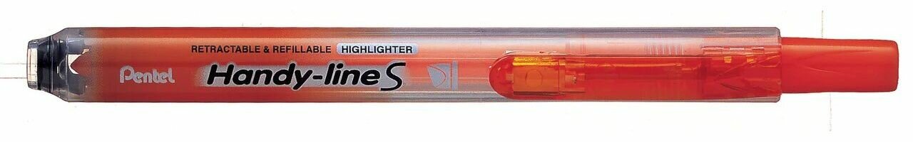 Текстовыделитель Pentel Handy-Lines, 1-4,5 мм, пулевидный, 12 шт, оранжевый
