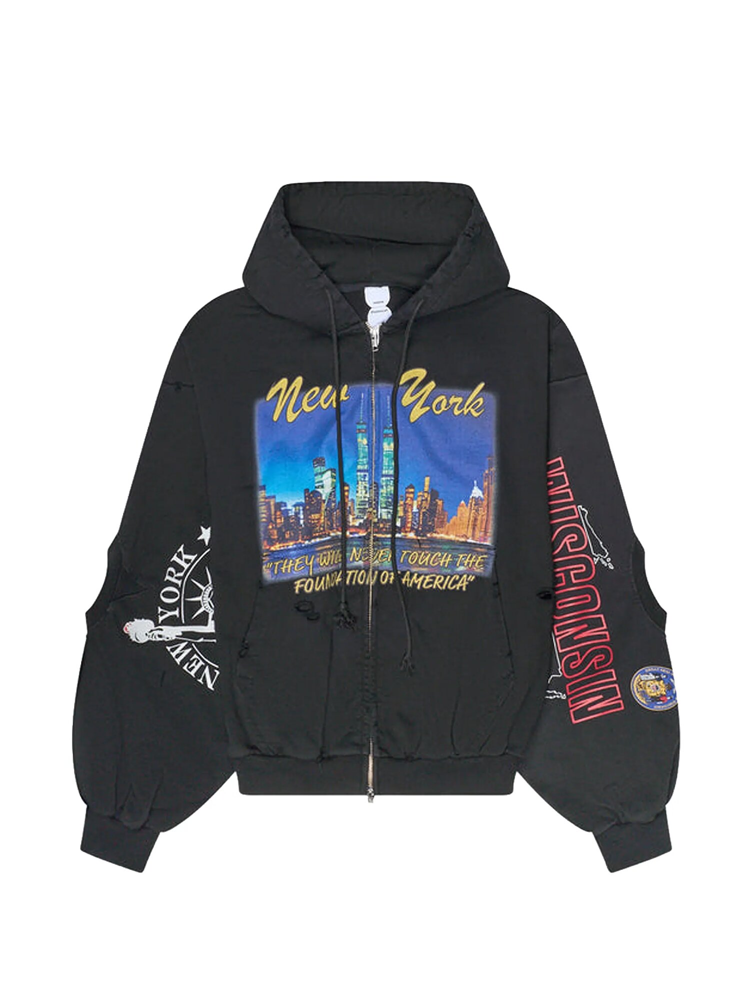 Худи Protocol Index Graphic-print hoodie