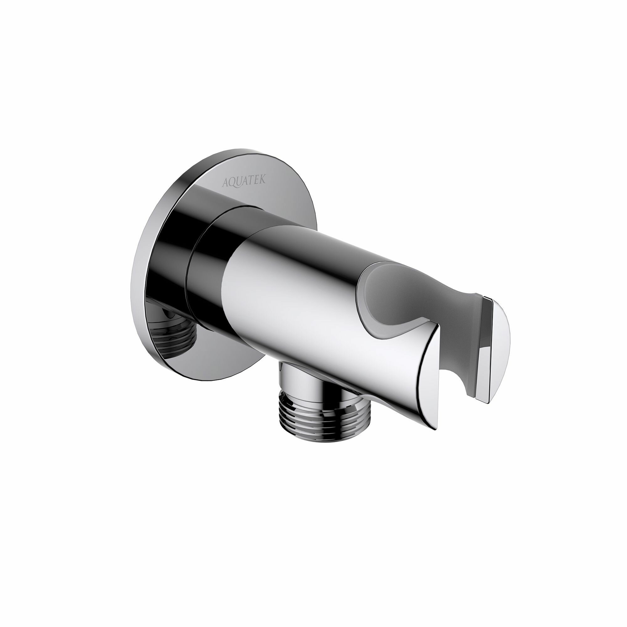 Шланговое подсоединение с держателем AQUATEK AQ2460CR , Хром
