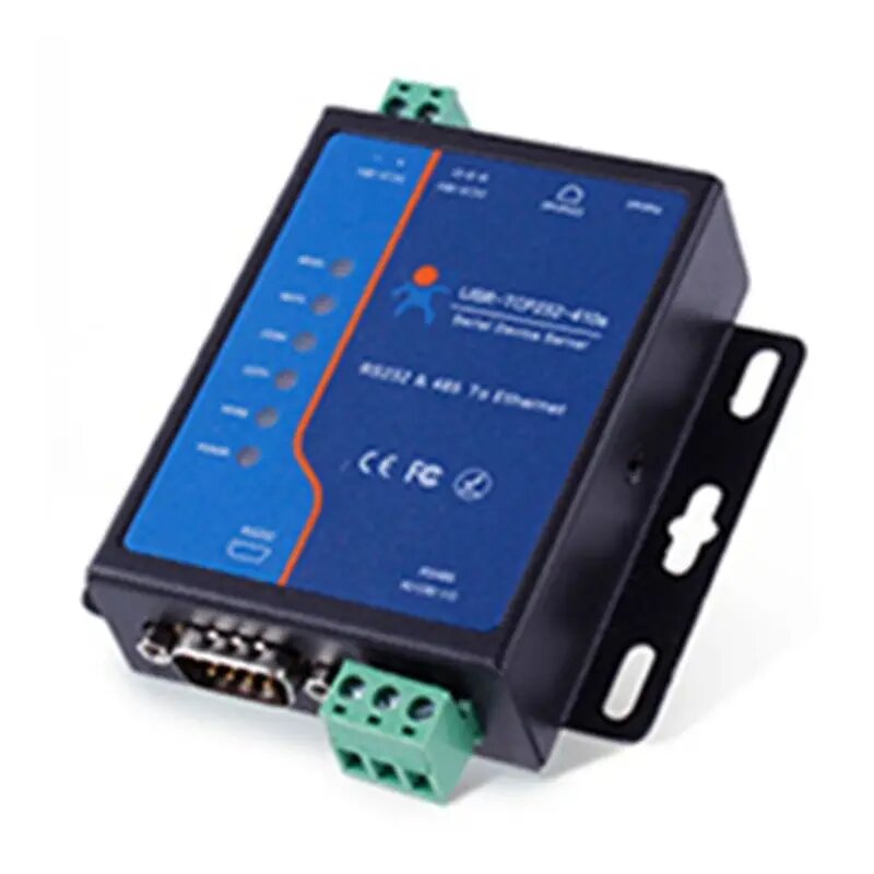 : Преобразователь последовательных интерфейсов RS232/RS485 в TCP/IP Ethernet, сервер последовательных устройств с поддержкой Modbus RTU и TCP, USR-TCP232-410S, вилка стандарта США