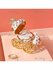 Шкатулка для украшений "Карета" из бижутерного сплава, 1 шт, 7.7x6x9.2 см, белая...