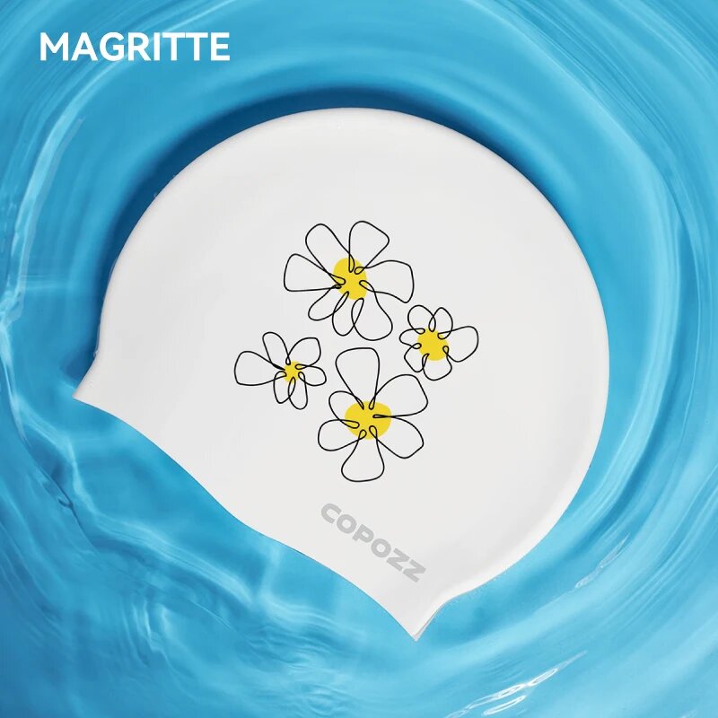 COPOZZ Силиконовая Шапочка Для Плавания Женская daisies