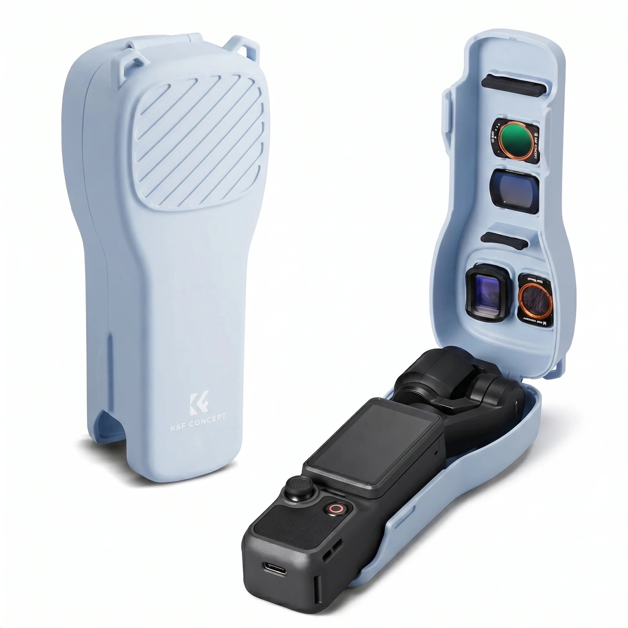 Чехол K&F Concept для DJI OSMO Pocket 4/3 Blue, Синий