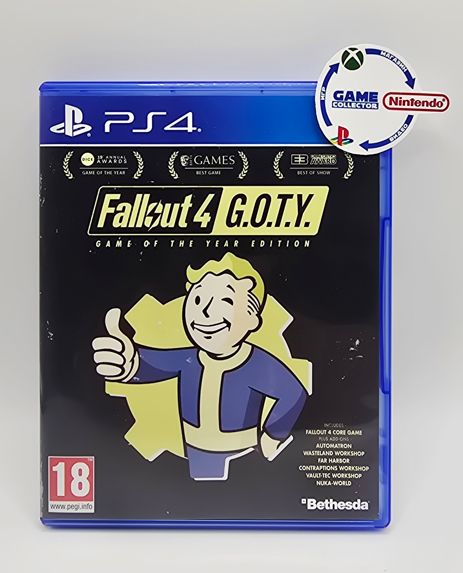 Игра Fallout 4 Game of the Year Edition для Sony PlayStation 4 на диске,на английском языке(Уценка)