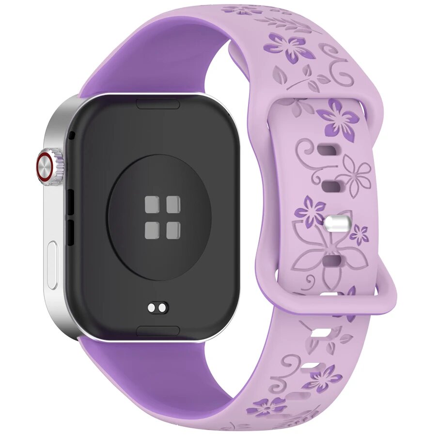 Силиконовый ремешок ATOPKEY для Xiaomi Mi Band 9 Фиолетовый, For Mi Band 8 9 Pro, Lavender Purple